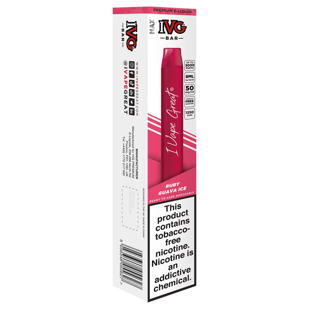IVG Max Ruby Guava Ice 3000 - Puff - HeavenVapors